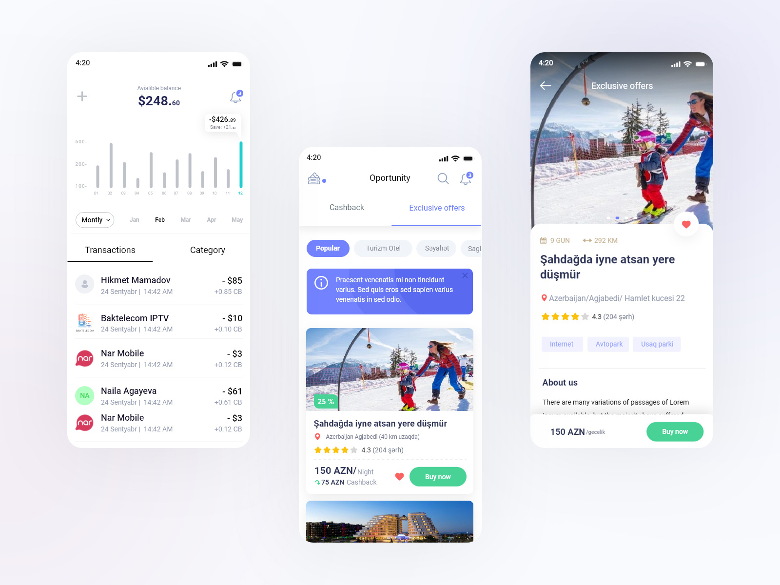 Payonix app screen by Yanar on Dribbble