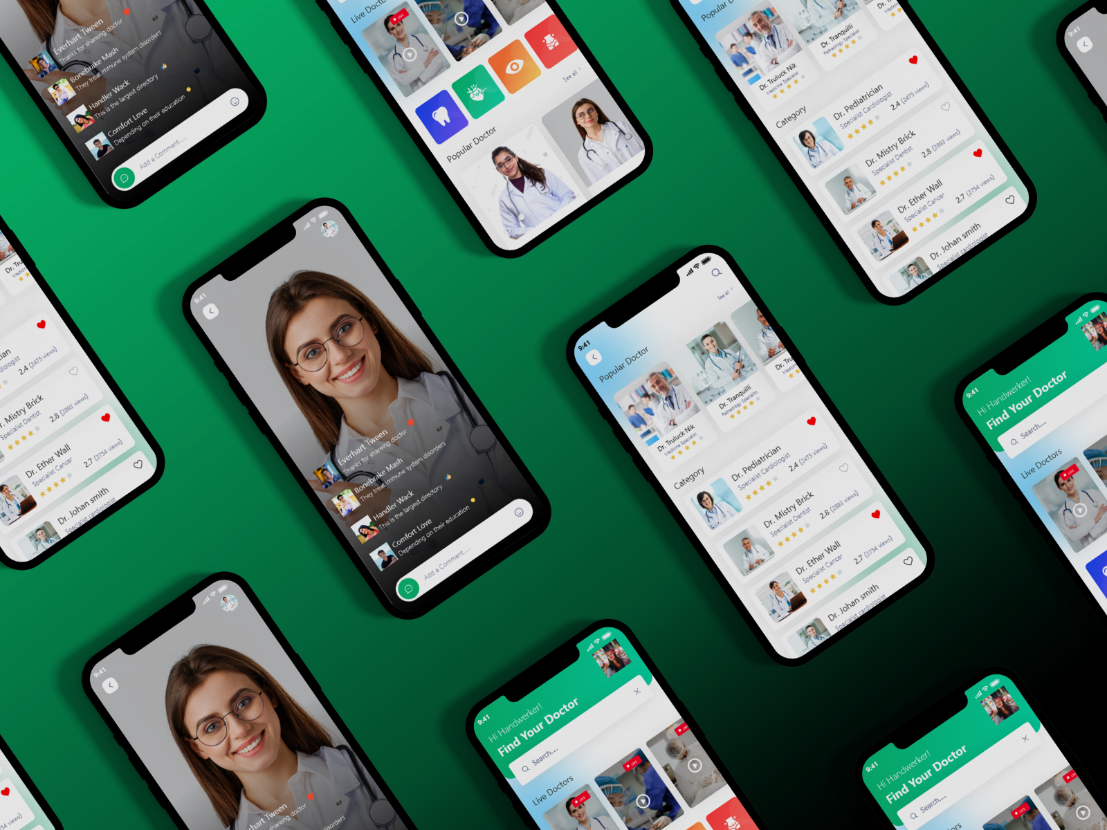 Doctor app ui design by Hasibur Rahman on Dribbble
