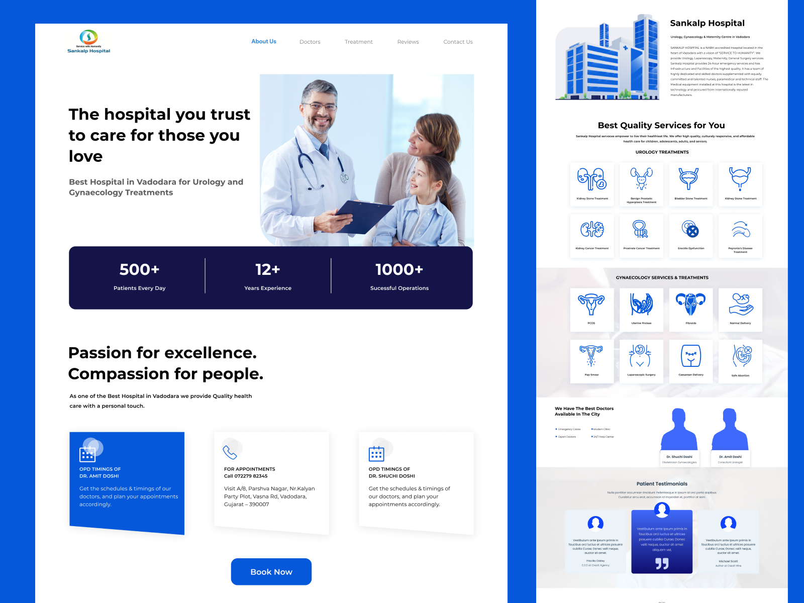Hospital - Landing page design by Hasibur Rahman on Dribbble