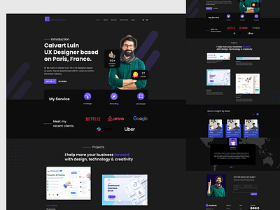 Portfolio Landing Page exploration by Hasibur Rahman on Dribbble