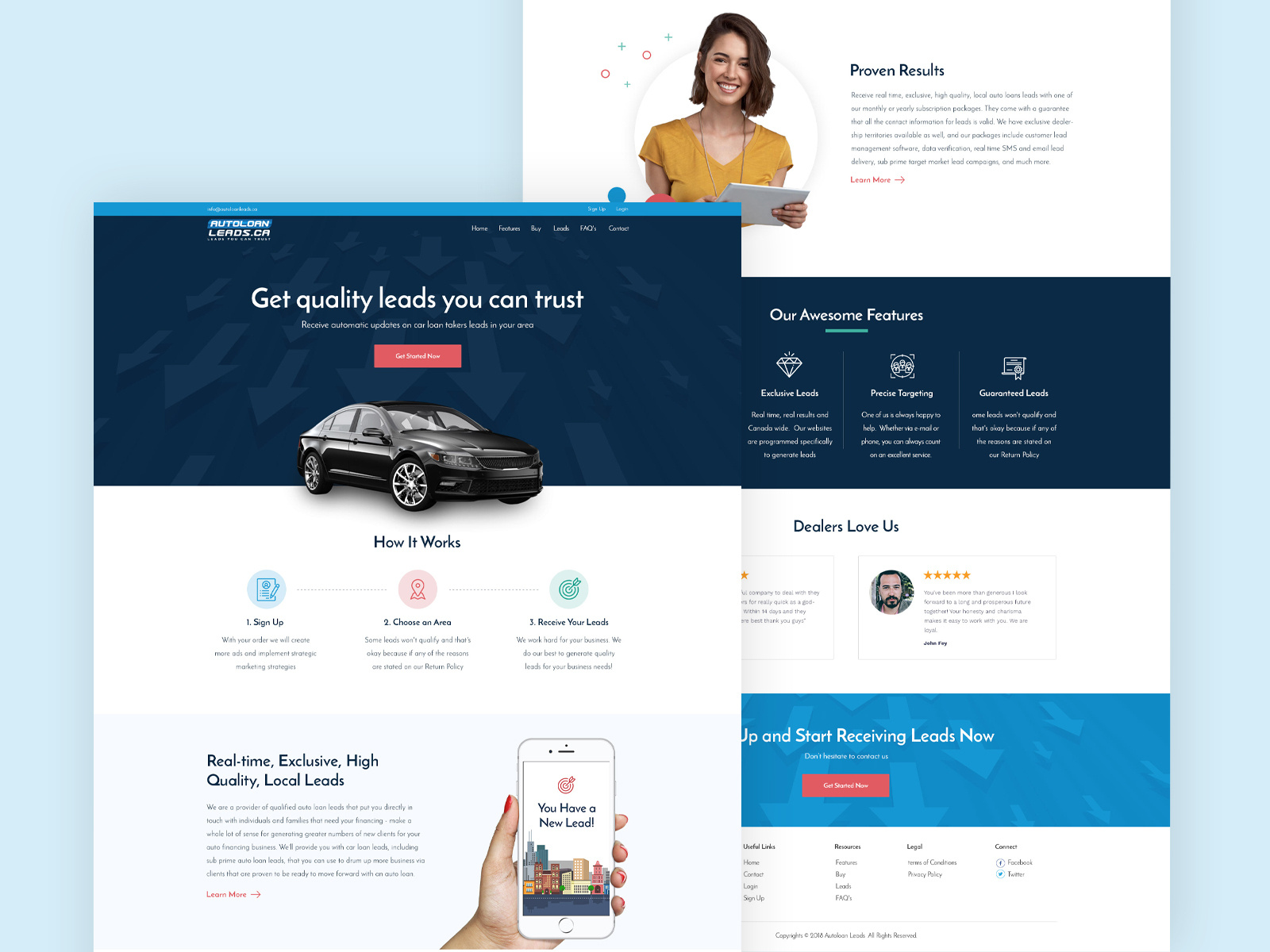 Lead Generation Website by Magdalena Ciborowska on Dribbble