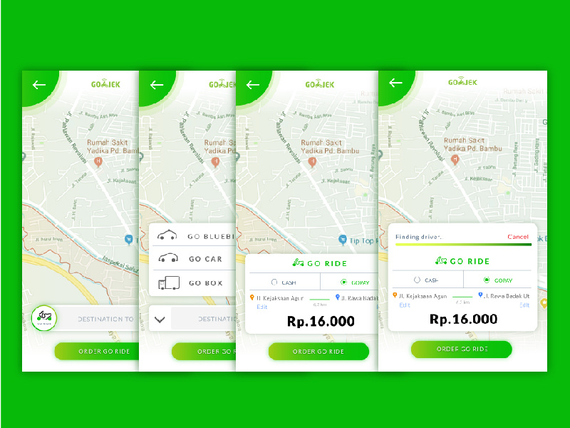 Gojek App Redesign by Sutri Agus Salim on Dribbble