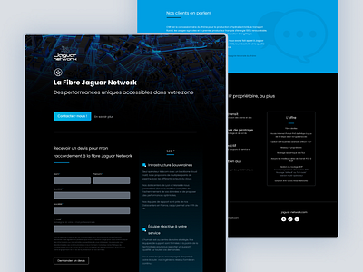 UI Landing Page Optical Fiber by Rémi Sirol on Dribbble