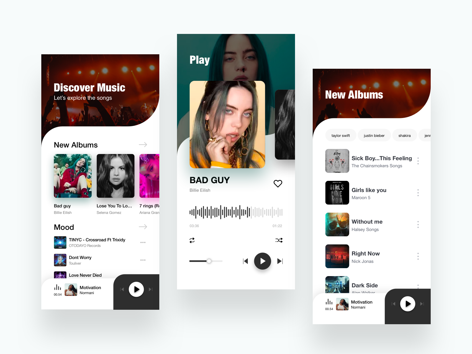 Music Player App by Jay Bhavsar on Dribbble