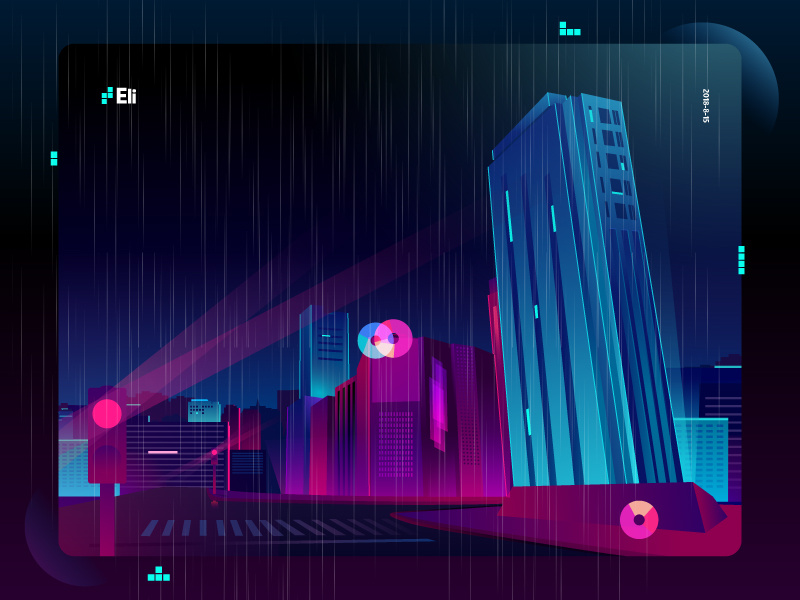 Raining by Eli on Dribbble