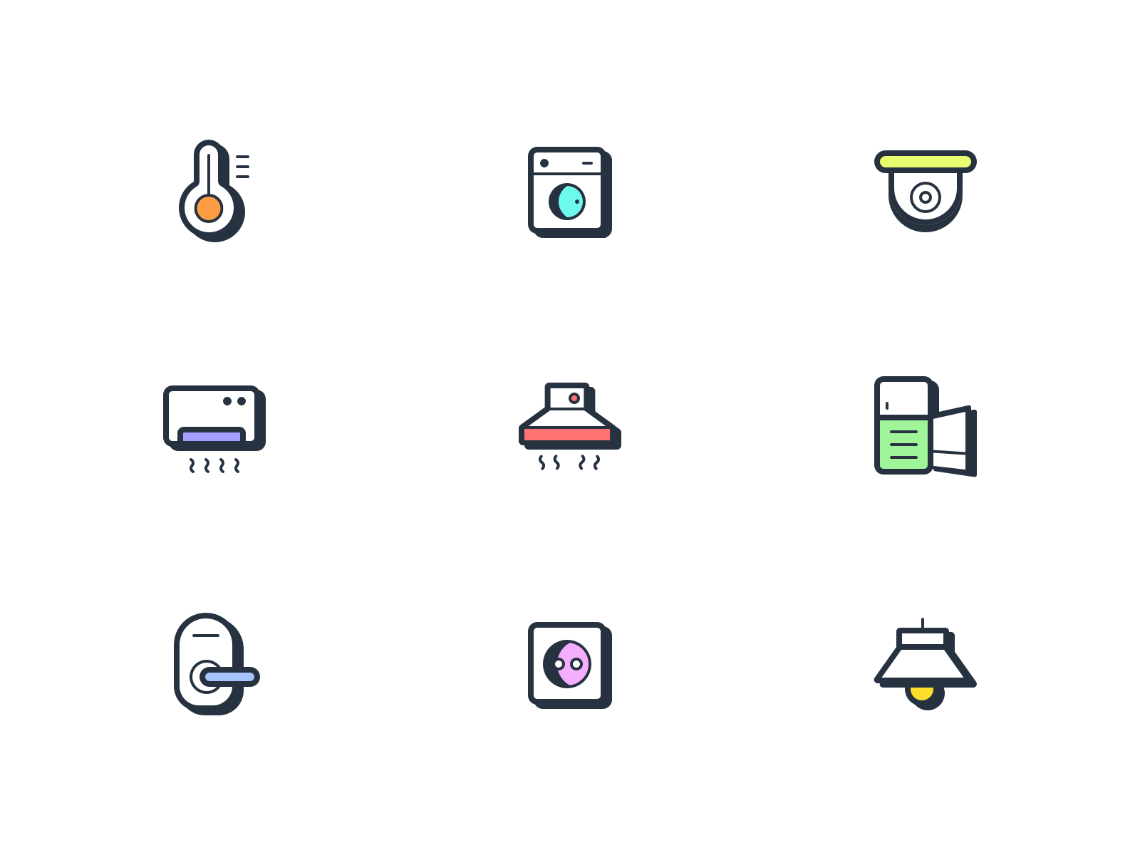 iOT Smart Device Icons 🏠 by Falak Gandhi on Dribbble