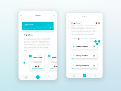 "Trackapp" Project Management App Concept by Antonio Hristovski on Dribbble