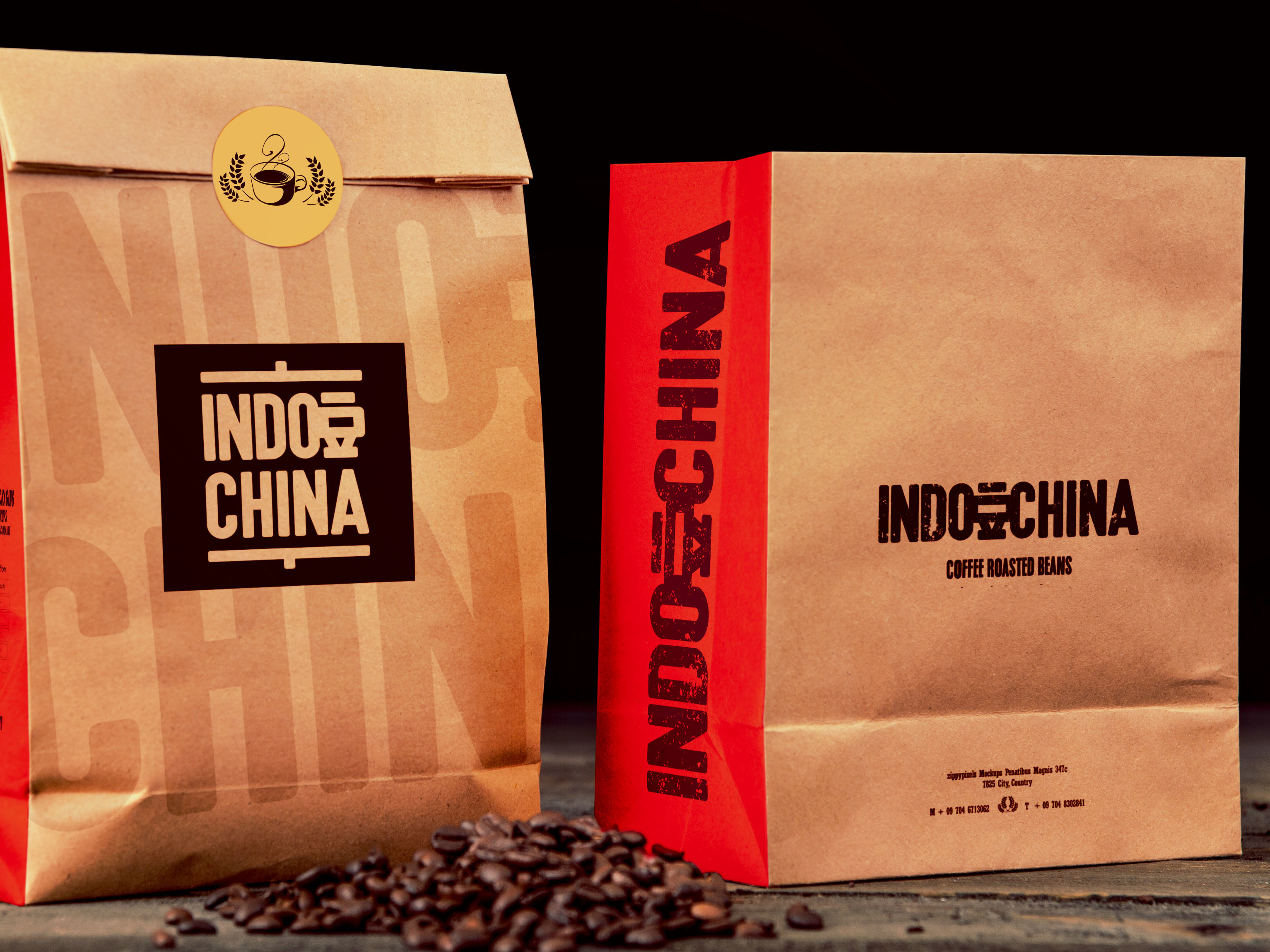Indochina Coffee - Logo Design by Pasimedia on Dribbble