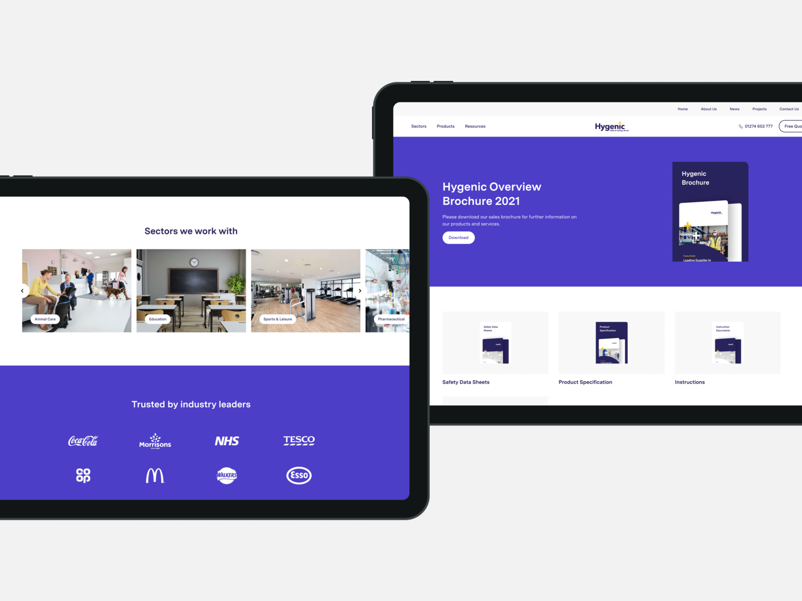 Hygenic - Website Design | 03 by Samuel Rhys for Folifi on Dribbble