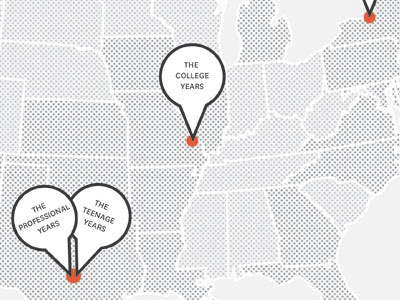 Personal Map by Sharon Brener on Dribbble