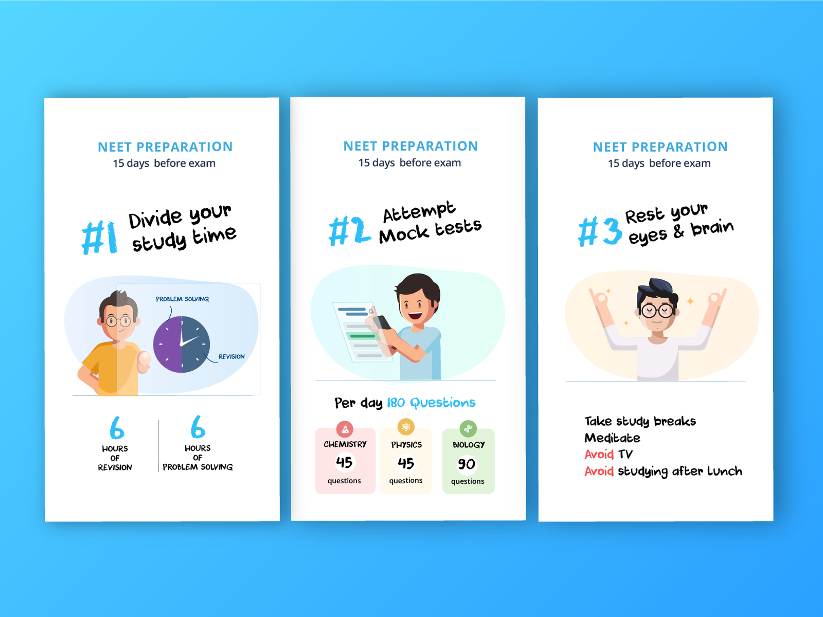 Infographic for Exam prep by Aishwarya Suresh on Dribbble