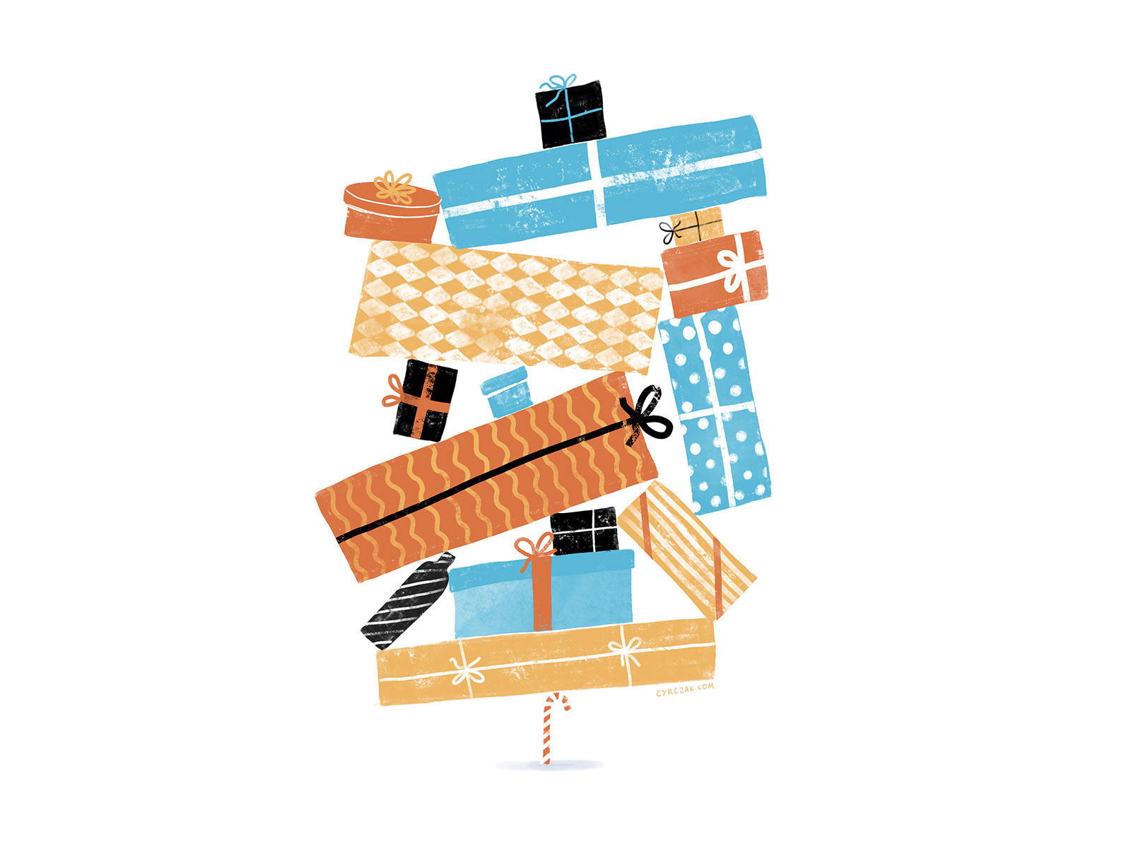 christmas balance by Cyrografik/ Magda Cyrczak on Dribbble