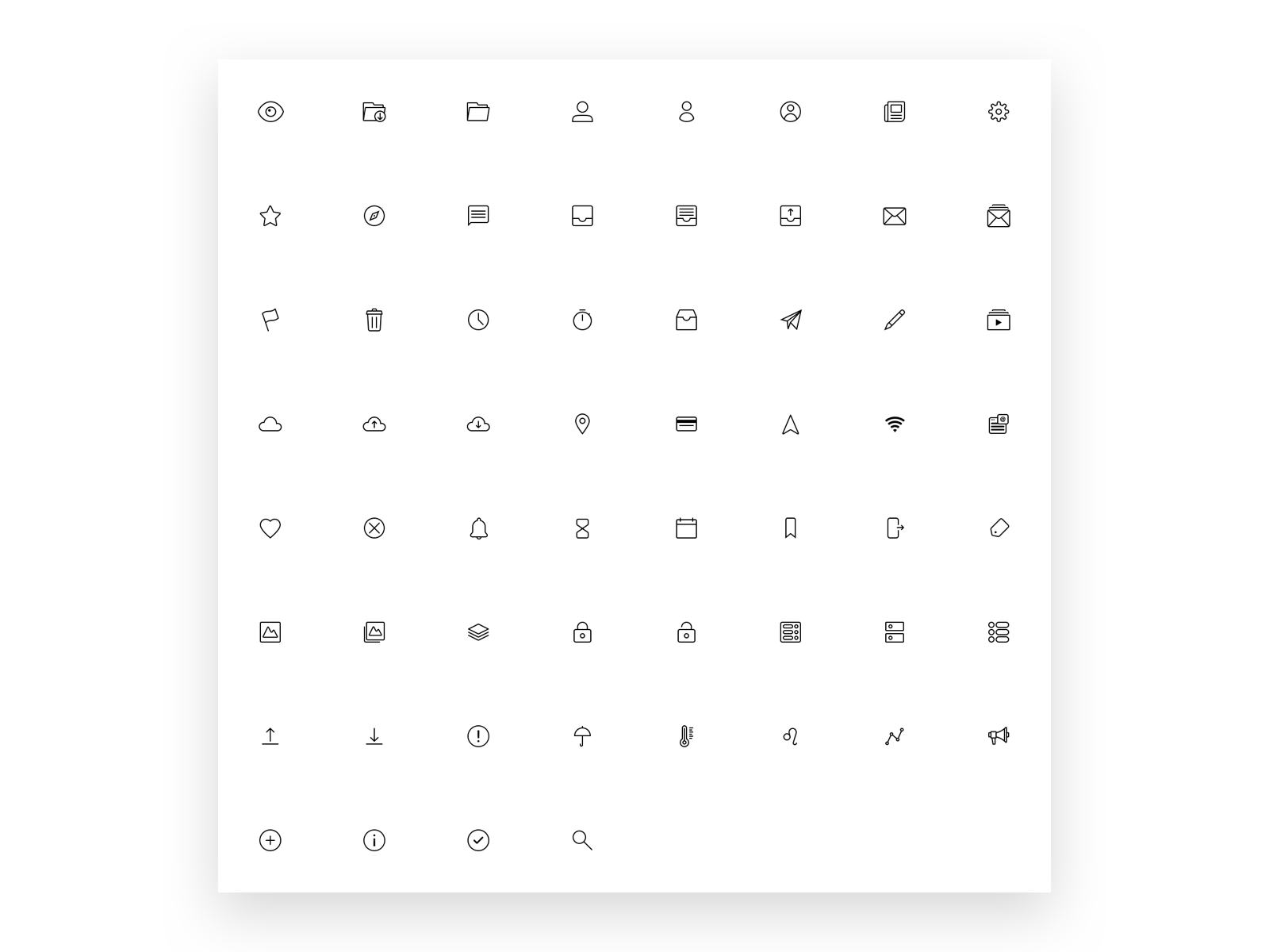 Icon sheet by Anthony Parravano on Dribbble