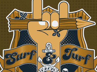 Surf & Turf Mambo t-shirt by iamscotty on Dribbble