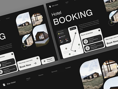 Star Hotel - Landing Page UI Concept by Linur for Eloqwnt on Dribbble