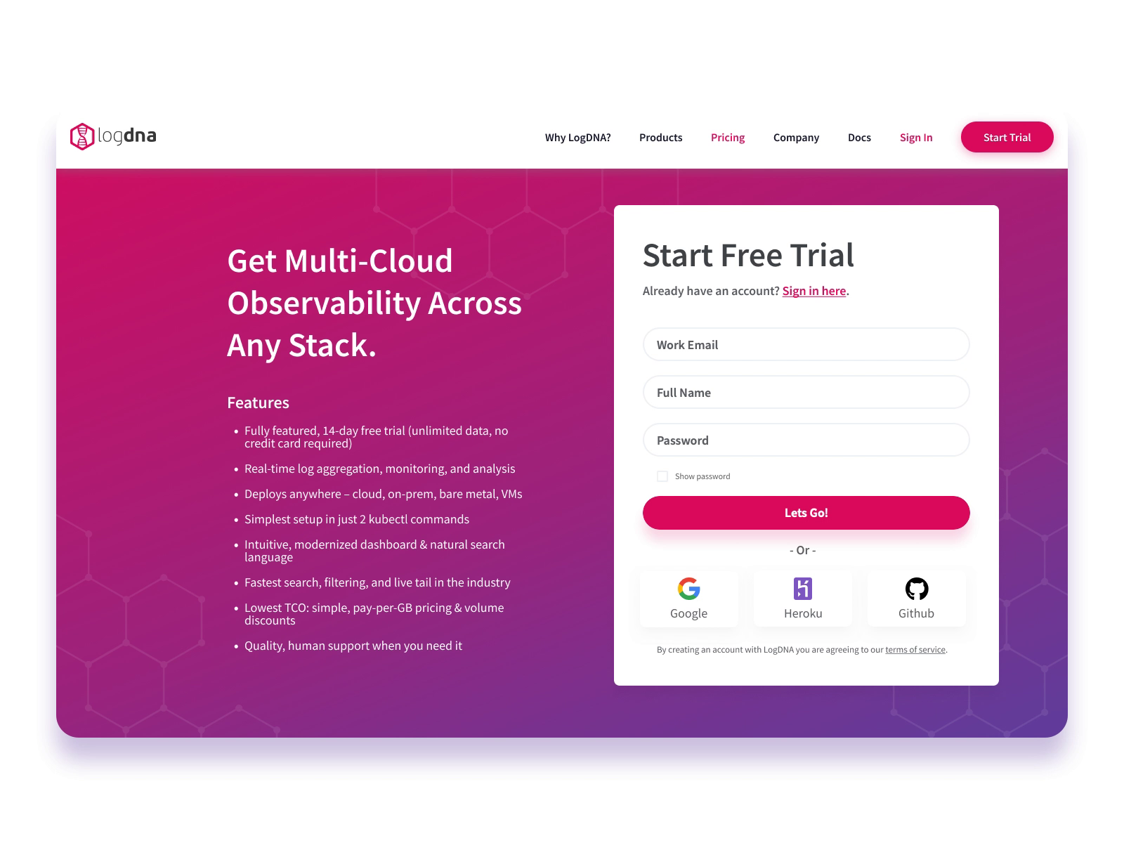 Sign Up Form Interactions by Chad Bercea for LogDNA on Dribbble