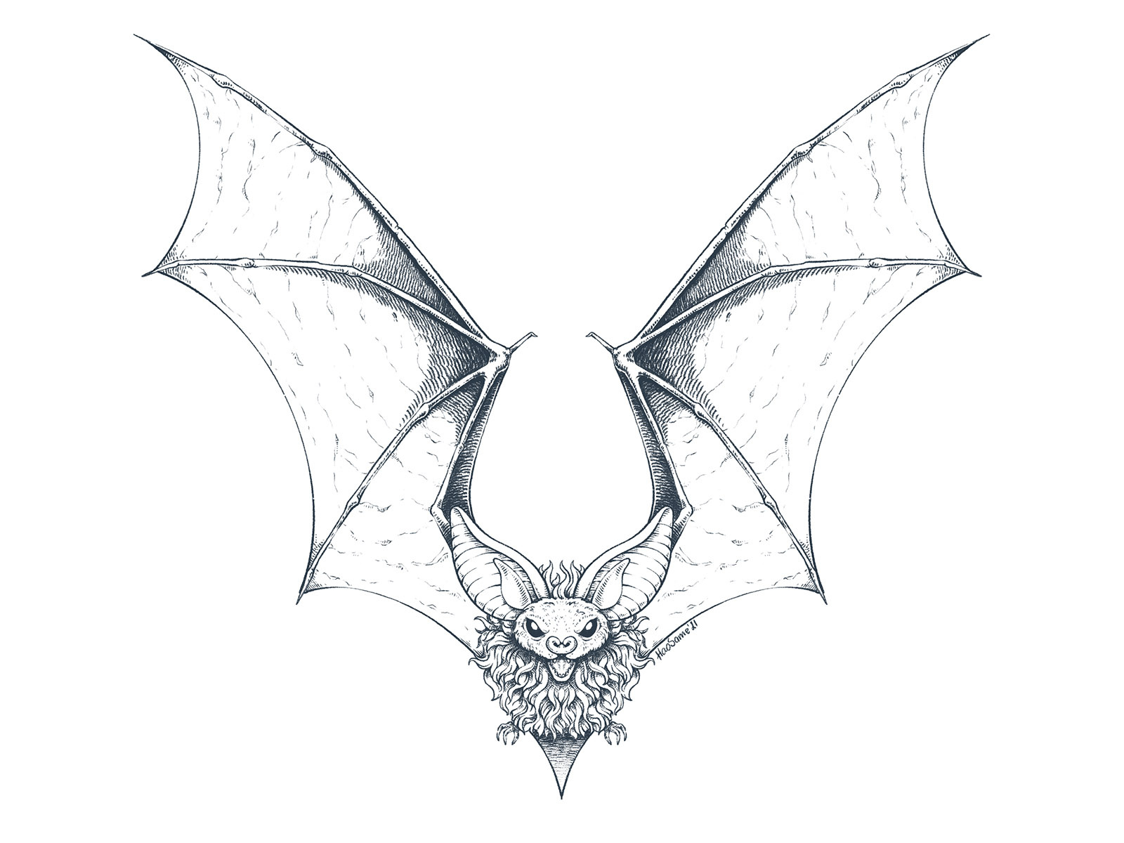 Bat by Oksana Rusalova on Dribbble