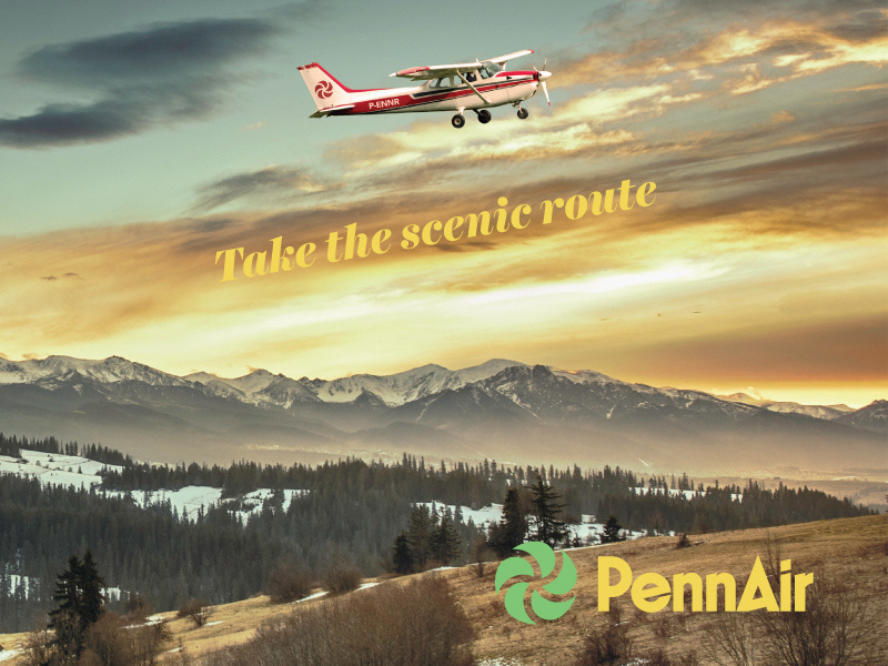 PennAir poster design by Justin Penner on Dribbble