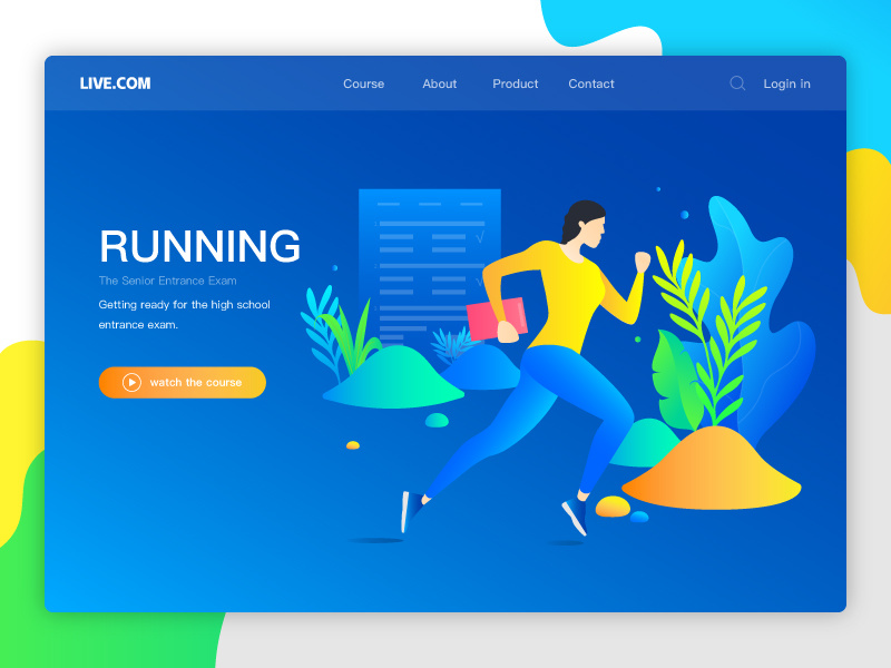 Running by eleven_liu on Dribbble
