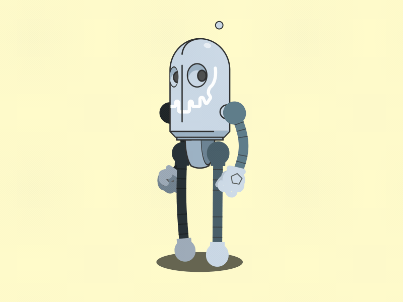 Pill Robot Walk Cycle by Joseph Mills on Dribbble