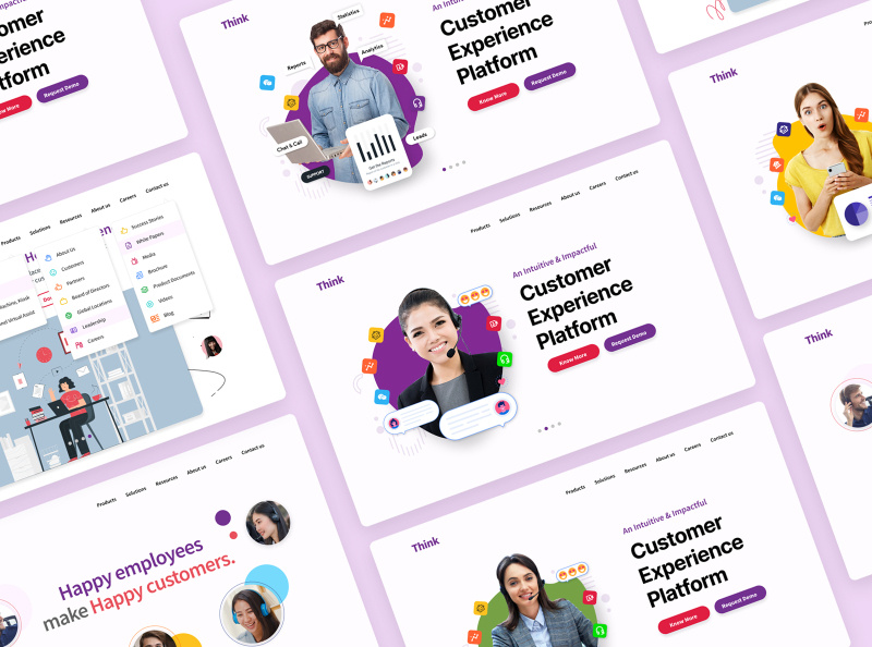 Customer Support Landing UI Concept by Nethra Balasubramaniam on Dribbble