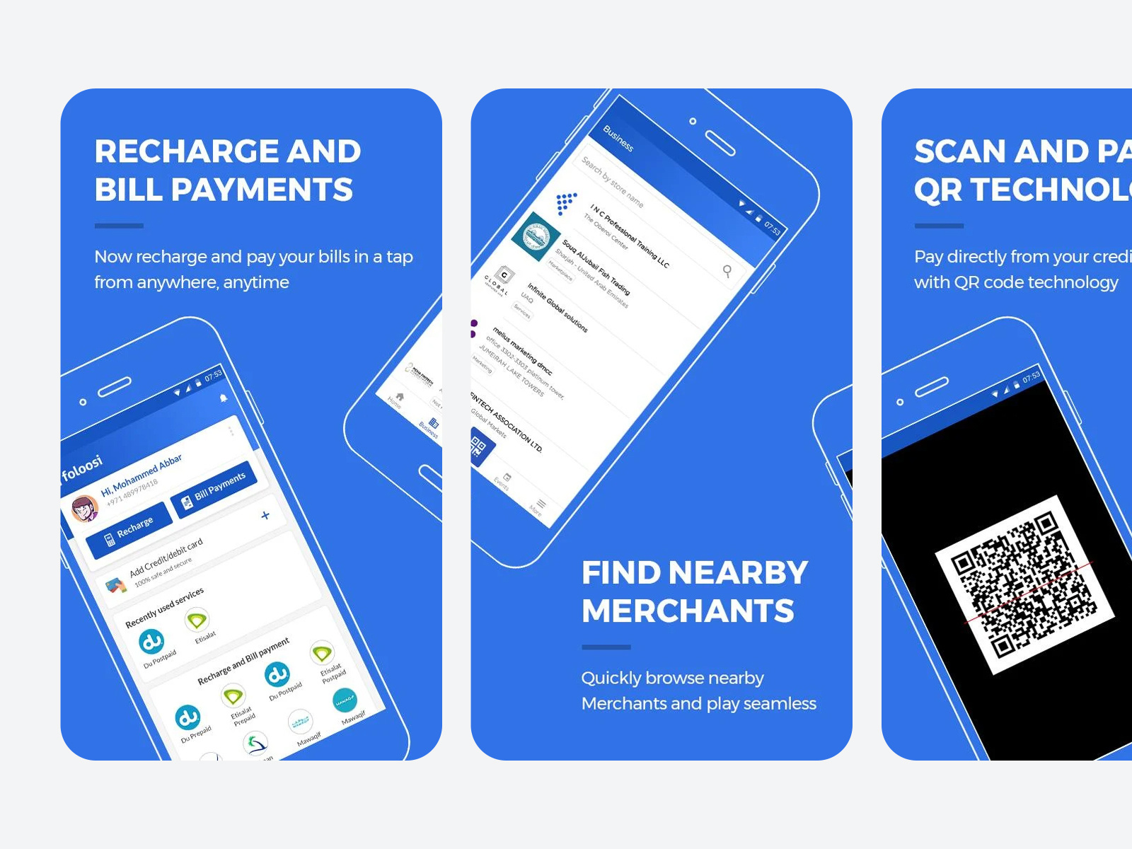 Foloosi Play Store Screenshots by Nethra Balasubramaniam on Dribbble