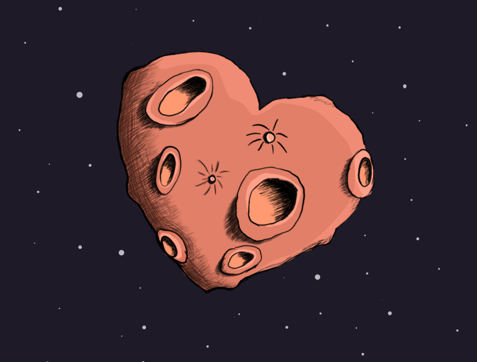 Moon Heart by Sr Akib on Dribbble