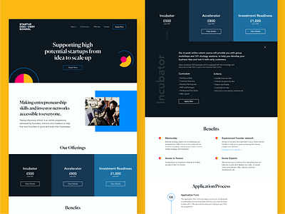 Start-Up Discovery School Website by Oluwaseeto Tanimola on Dribbble