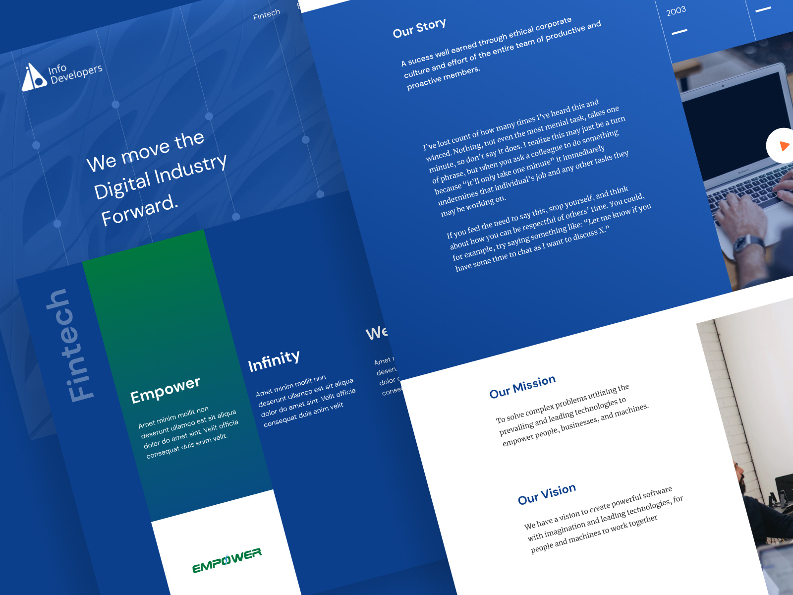 InfoDevelopers Website by Ayush Shakya on Dribbble