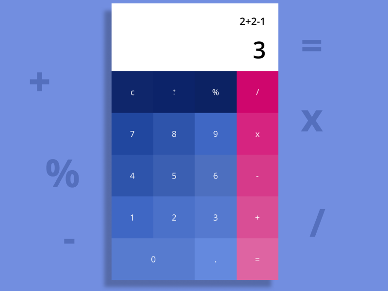 Calculator by Olusegun Aribido on Dribbble