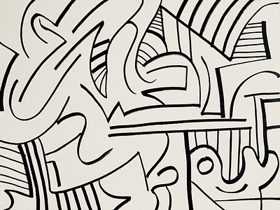 Untitled abstract work # 24 (automatic drawing) by Bert Horruitiner on ...