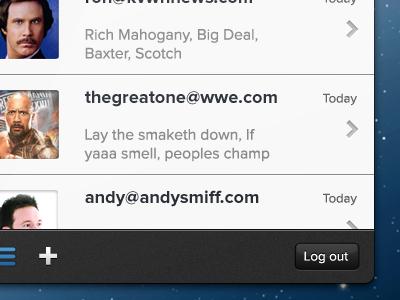 Log Out by Andrew G C Smith on Dribbble