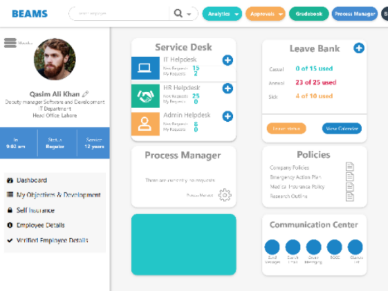 BEAMS Dashboard reskin by Studio 8 on Dribbble