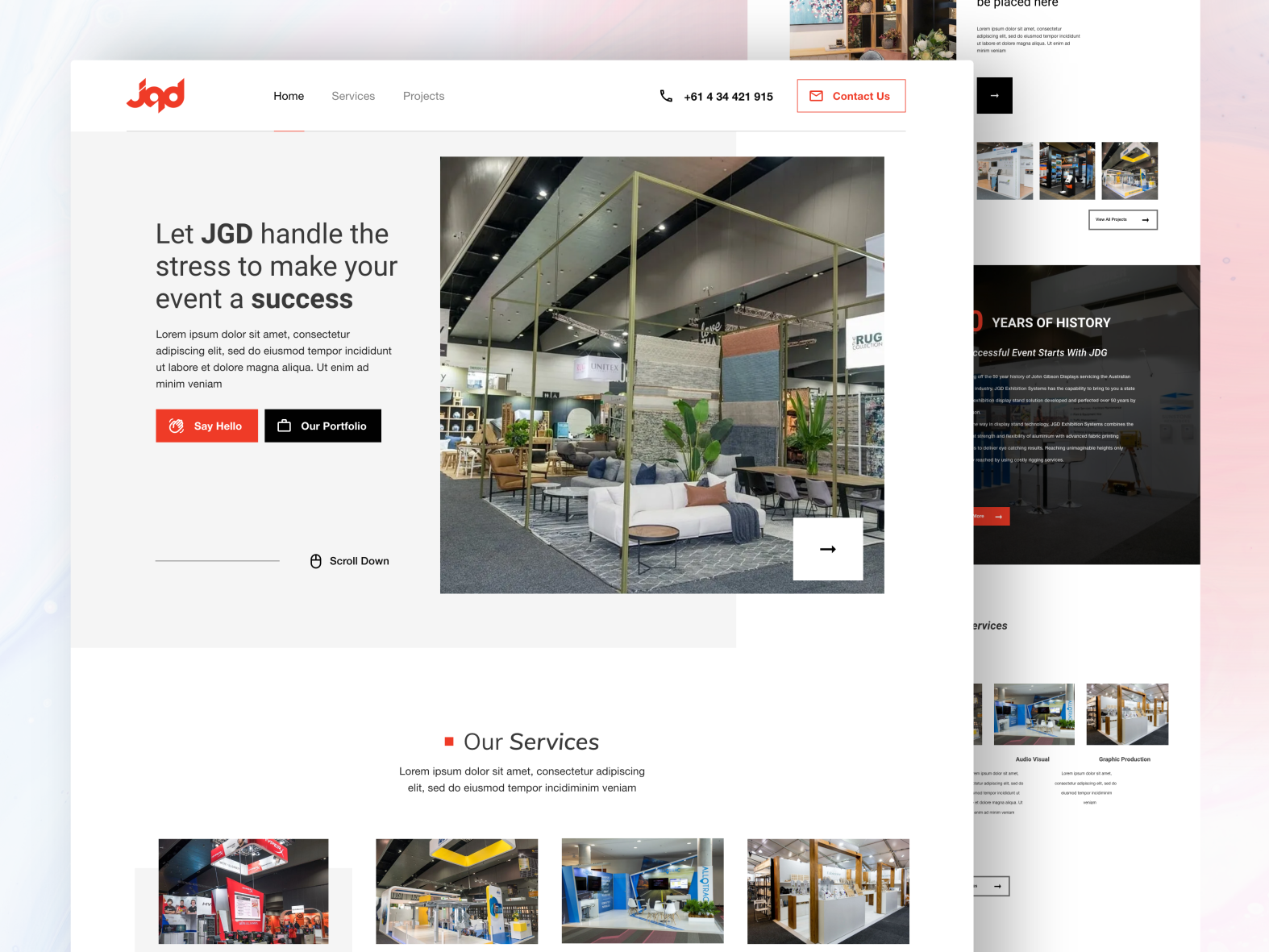 Exhibition Website by Daniyal Nasiri on Dribbble