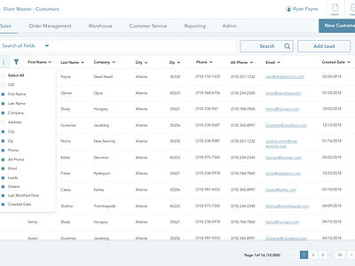 50 Floor Internal Application by Ryan Payne on Dribbble