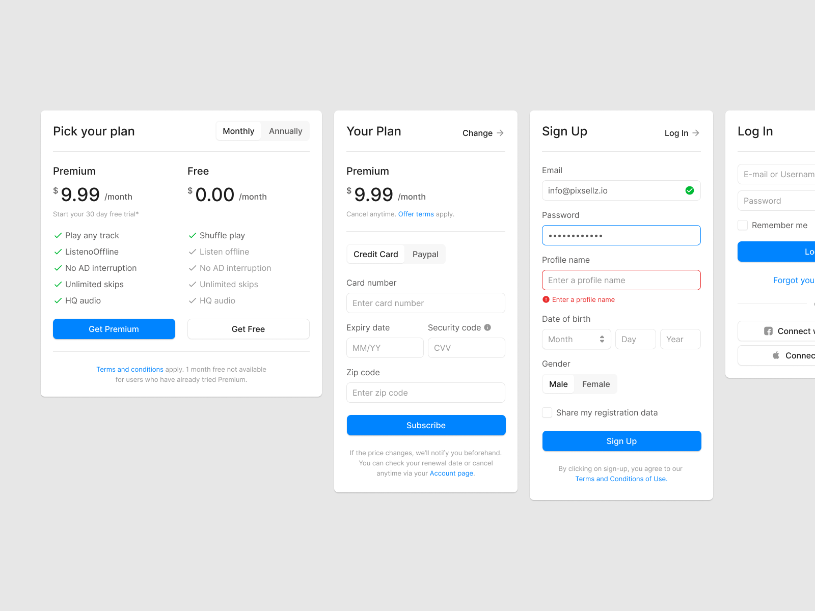 Forms by Pixsellz on Dribbble