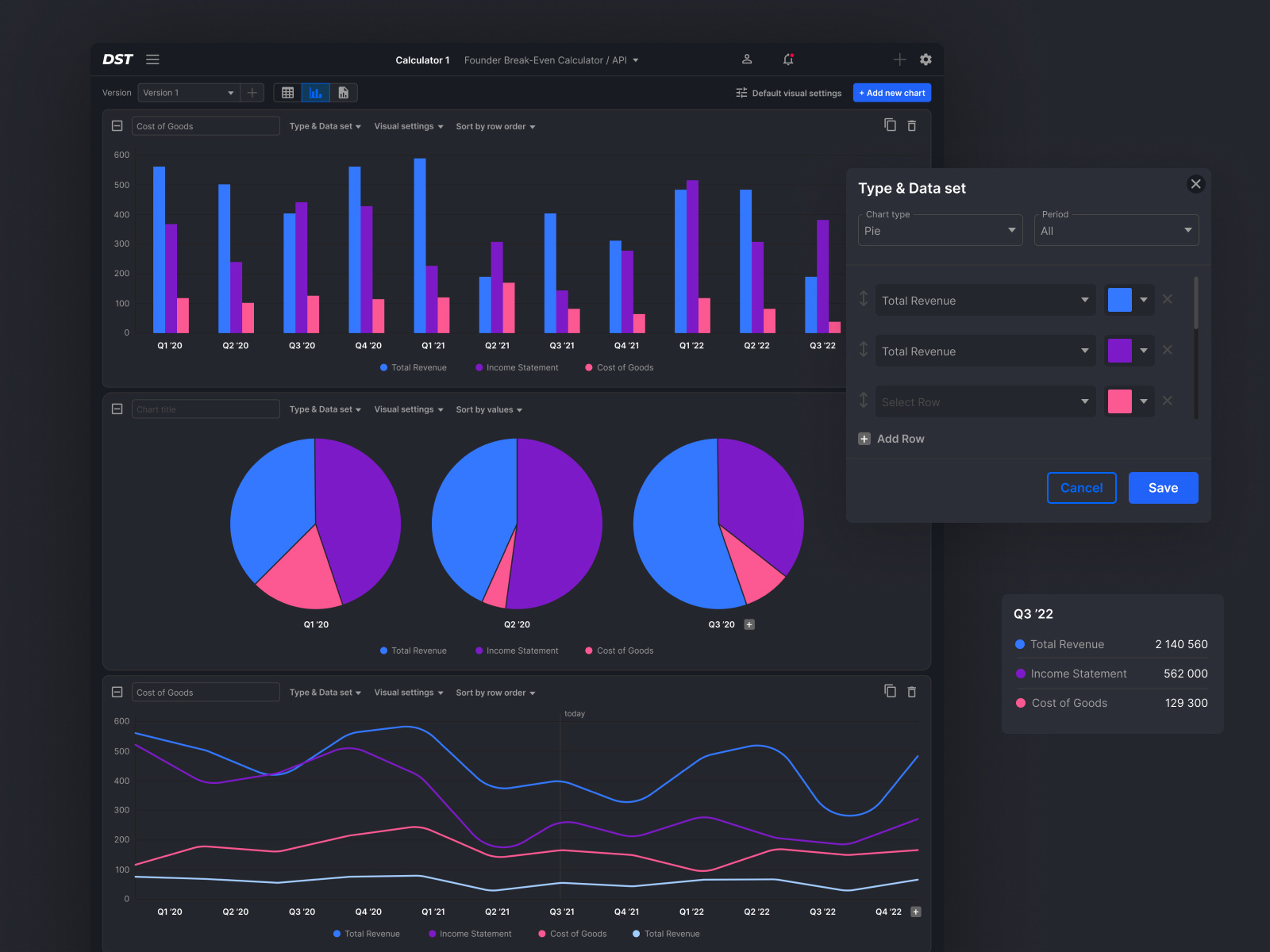 DST Charts by Evgeny Bondkovski on Dribbble