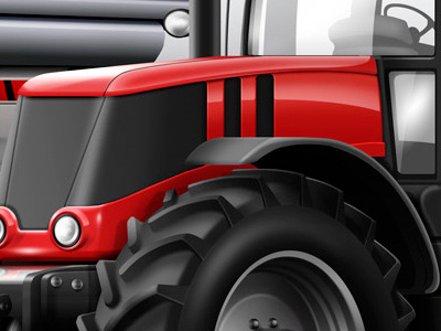 Tractor photoshop painting by Evgeny Bondkovski on Dribbble