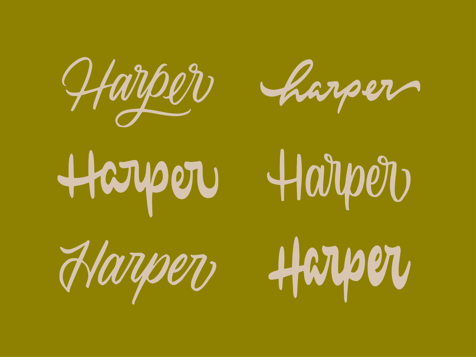Harper Lettering by Natalie Downey on Dribbble