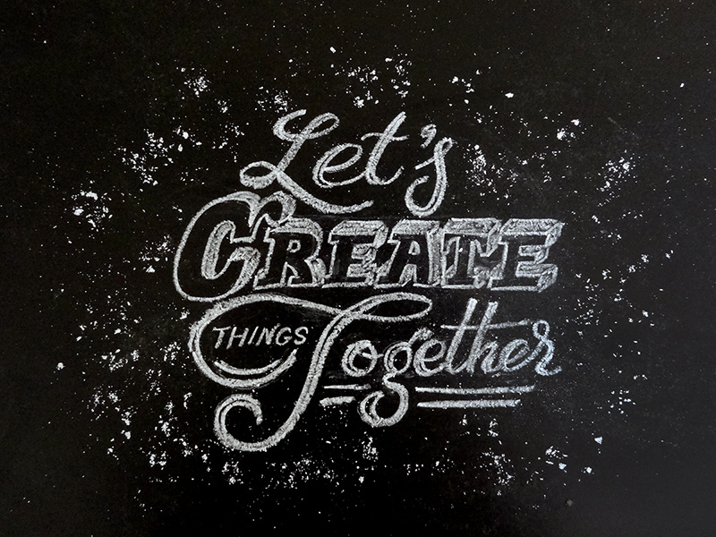 Let's create things together! by Sam Lee on Dribbble
