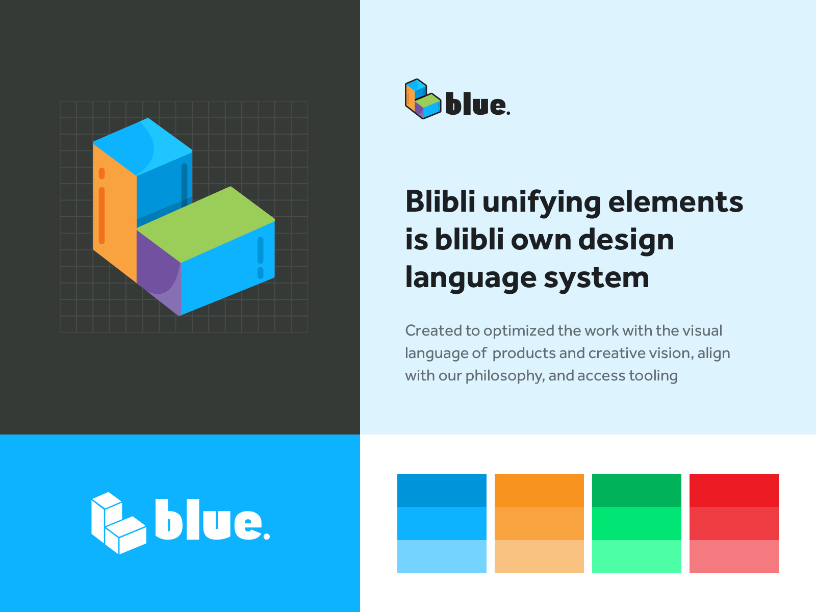 Blue design system by Fauzan Arif on Dribbble