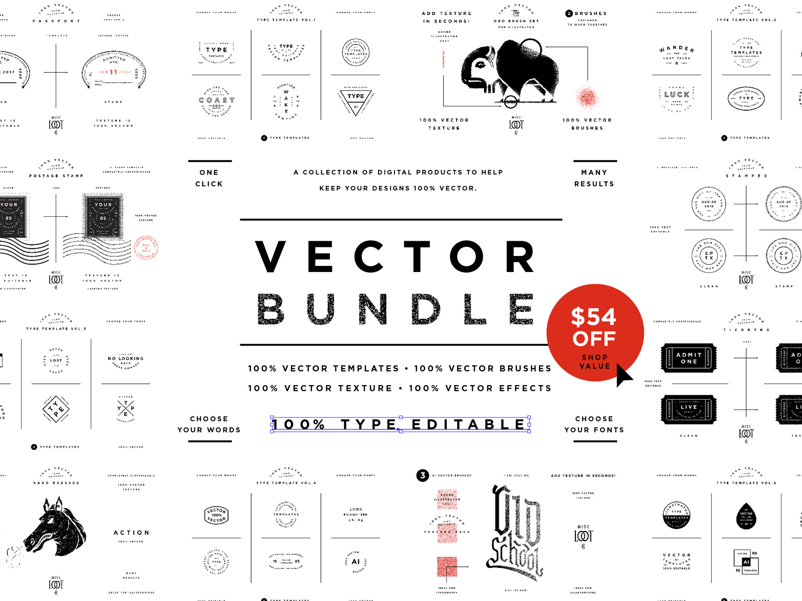 Vector Bundle by Misc. Loot Co. on Dribbble