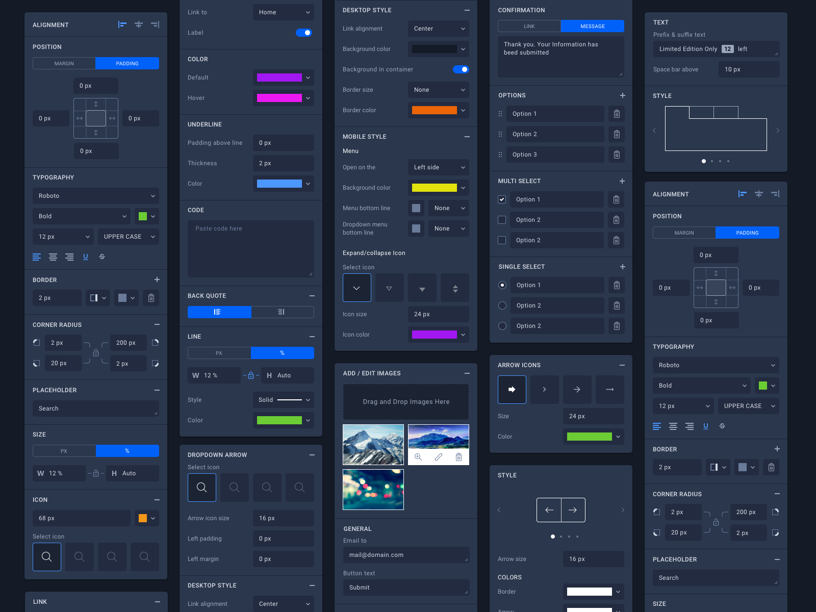 Visual Builder Inspector by Yevhen Lieskov on Dribbble