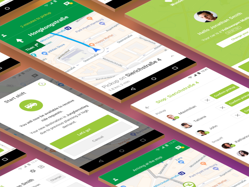 Shuttle service. Driver's app by Sepeda Rafael on Dribbble