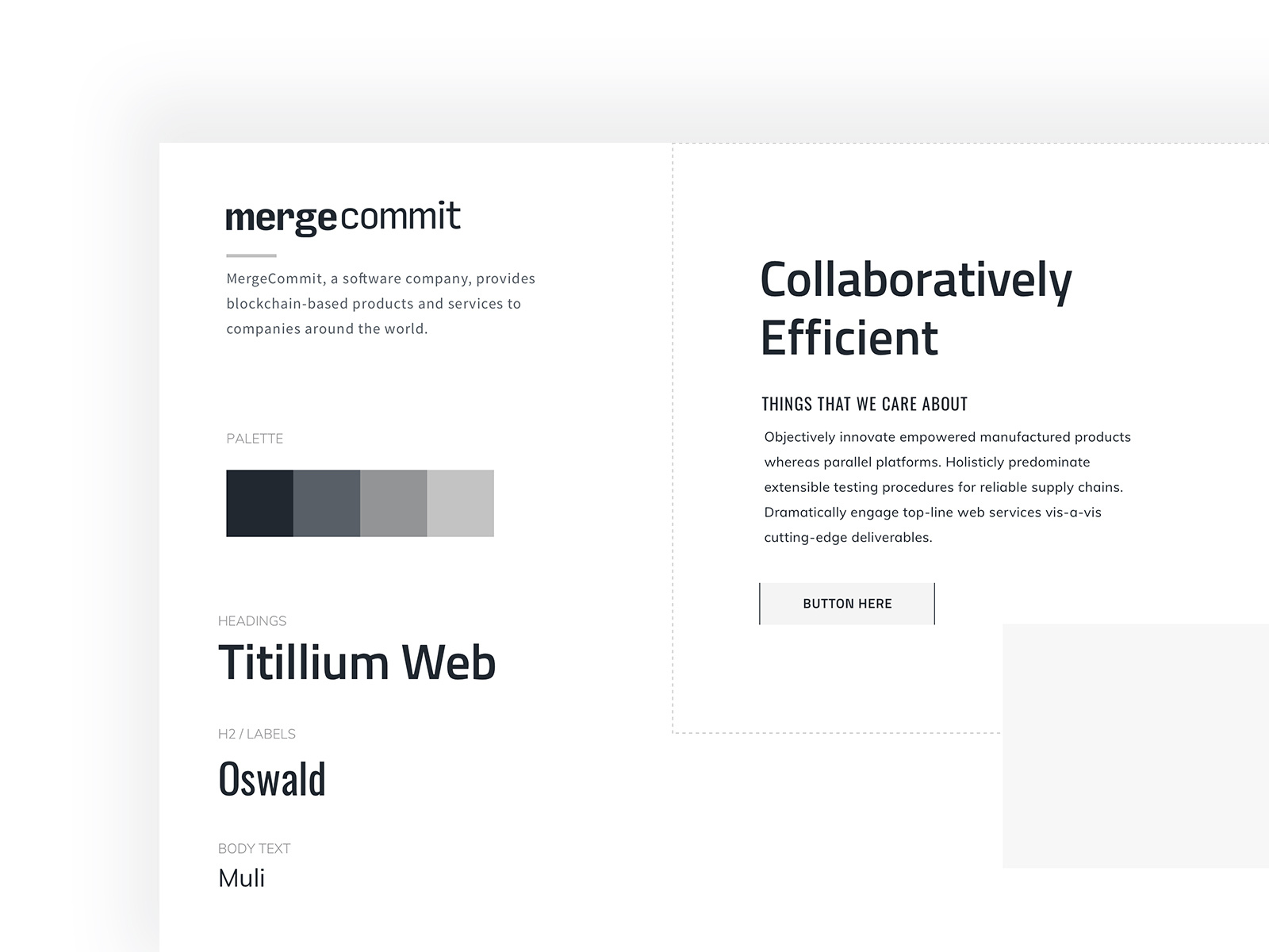 MergeCommit - Style Guide by Miramark Diaz on Dribbble