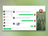 Messaging App UI by Miramark Diaz on Dribbble