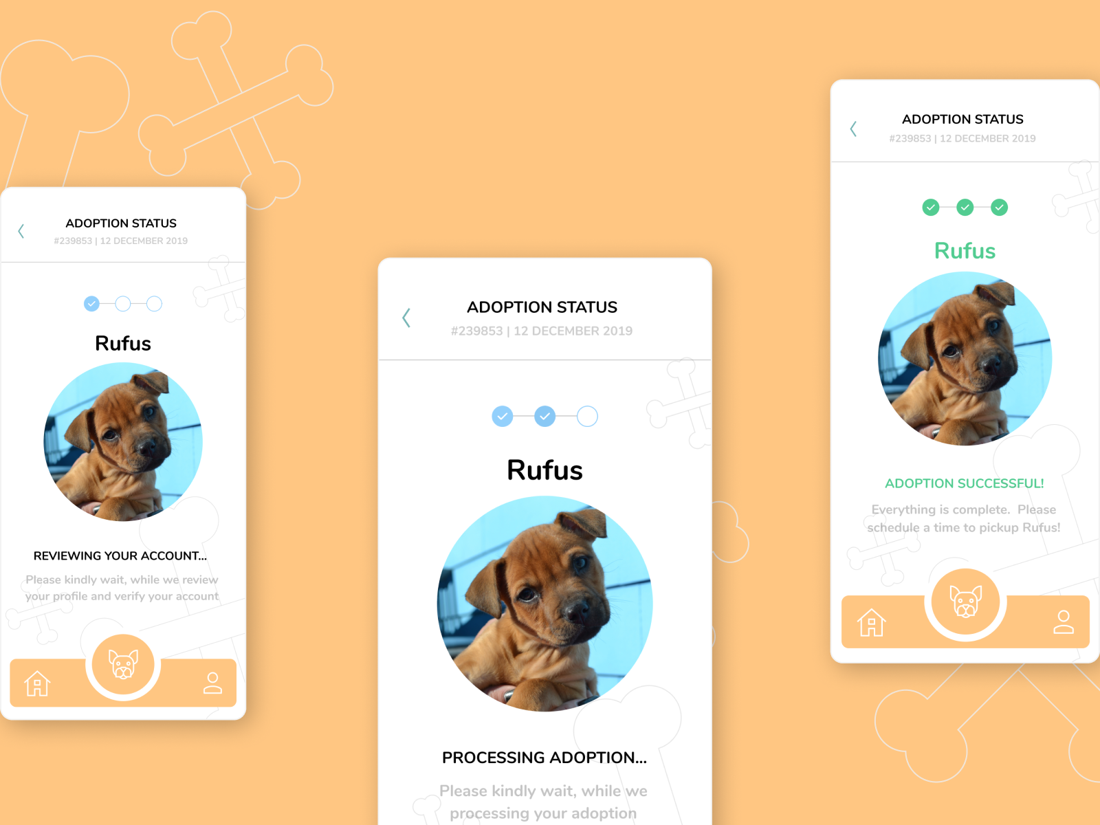 puppy adoption app by Maryy.co on Dribbble