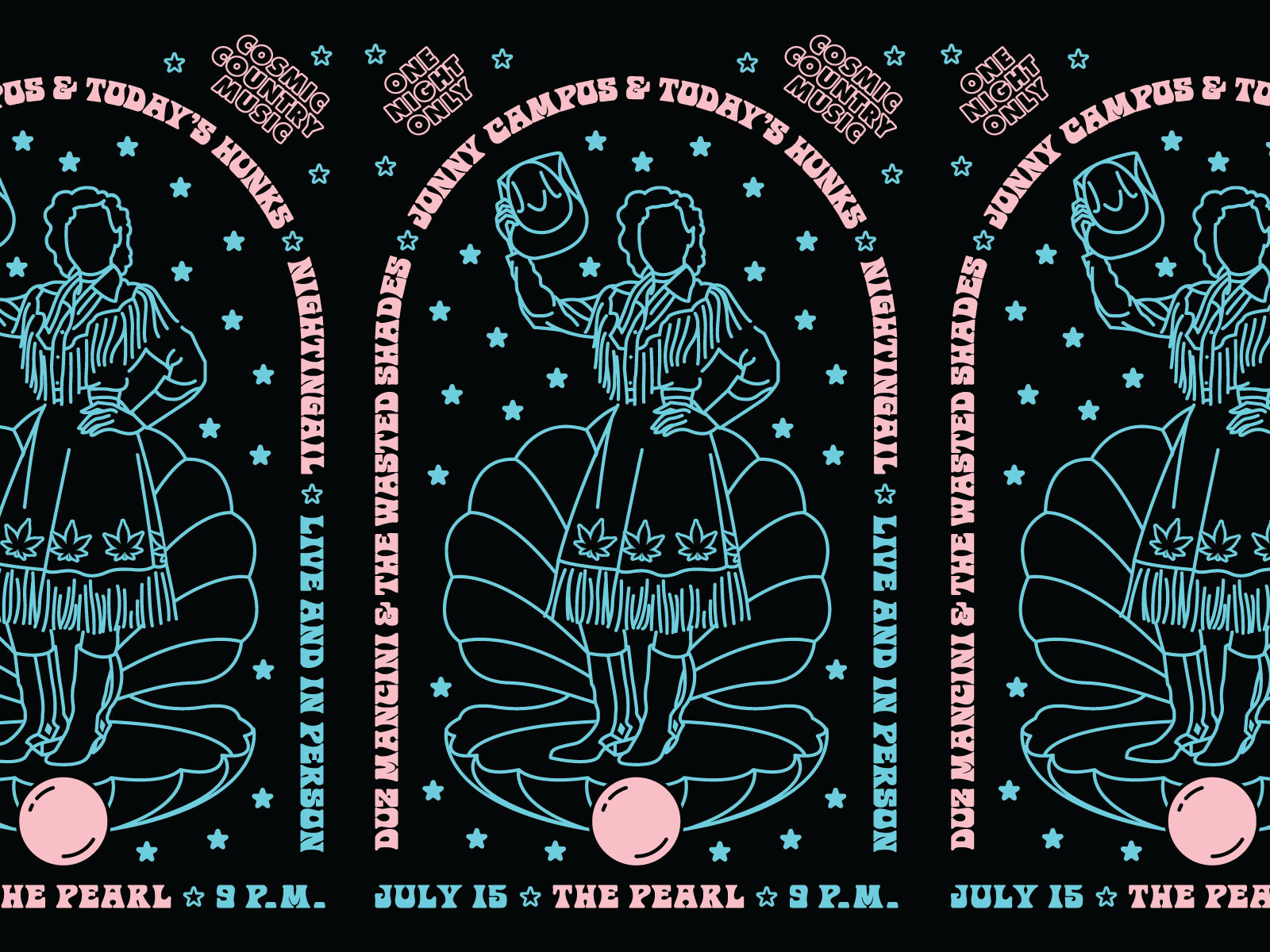 Jonny Campos & Today's Hunks - Poster by André Broussard on Dribbble