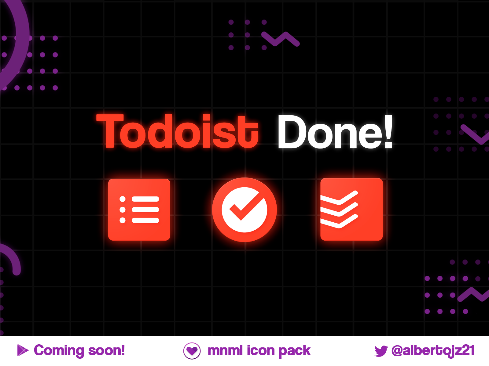 Todoist Icon - mnml icon pack by Alberto Juárez on Dribbble