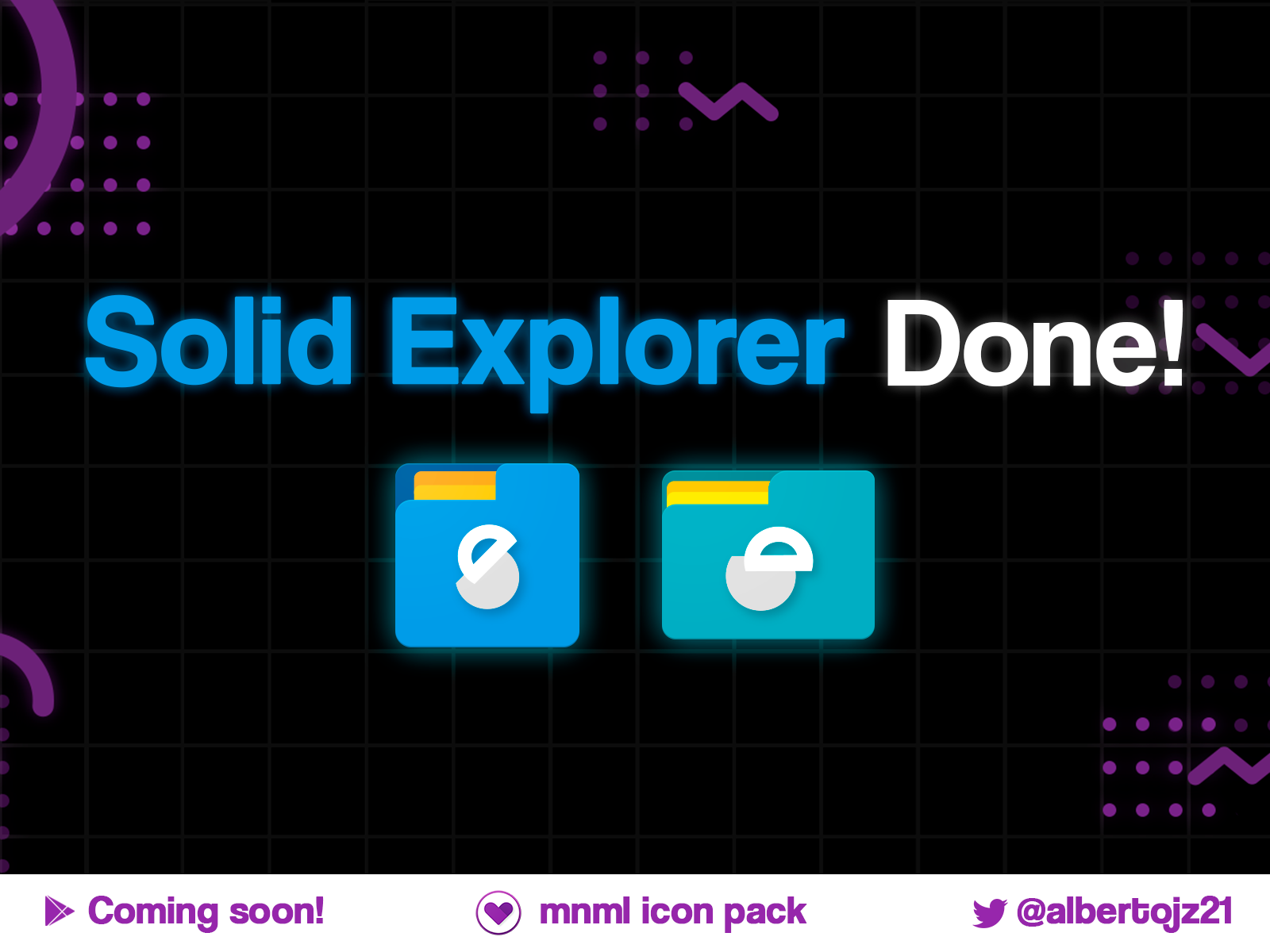 Solid Explorer icon - mnml icon pack by Alberto Juárez on Dribbble